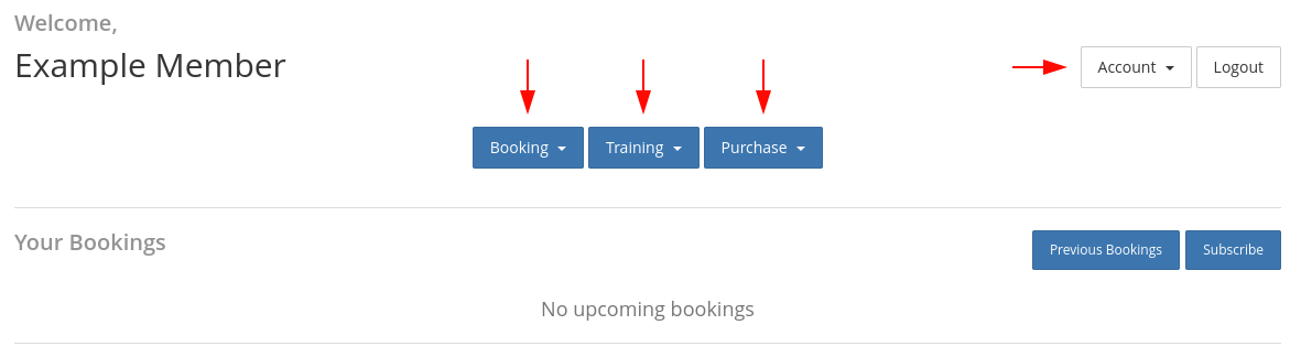 Customise your Account Buttons
